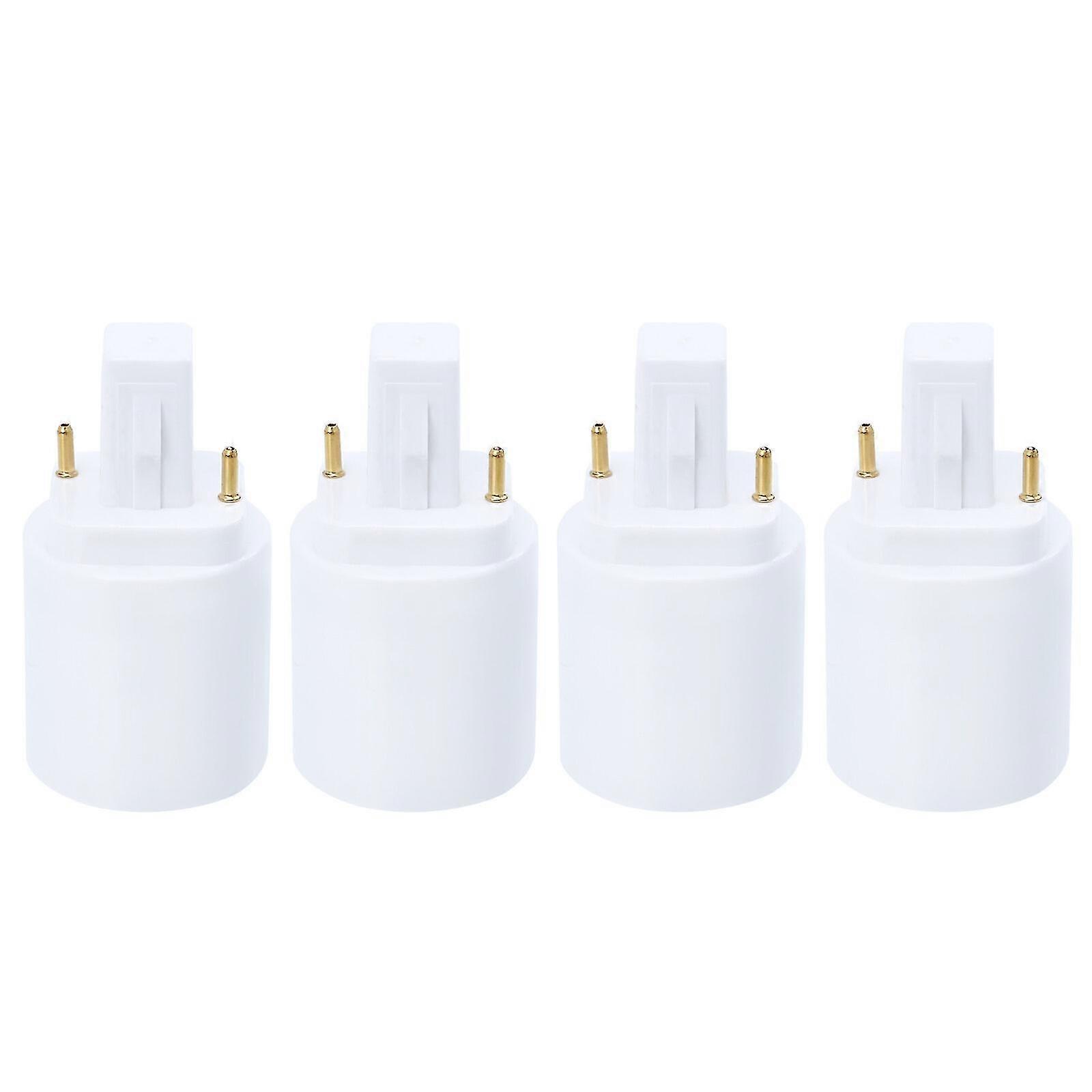 4pcs Professional G24D to E27 2 Pin Light Bulb Socket Adapter Light ...