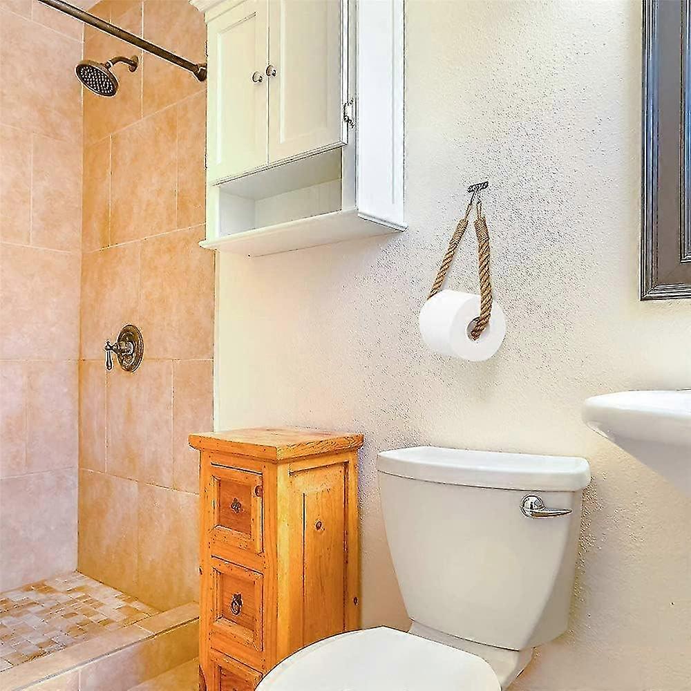 Hemp Rope Toilet Paper Holder, Bathroom Paper Holder, Rope Toilet Roll ...
