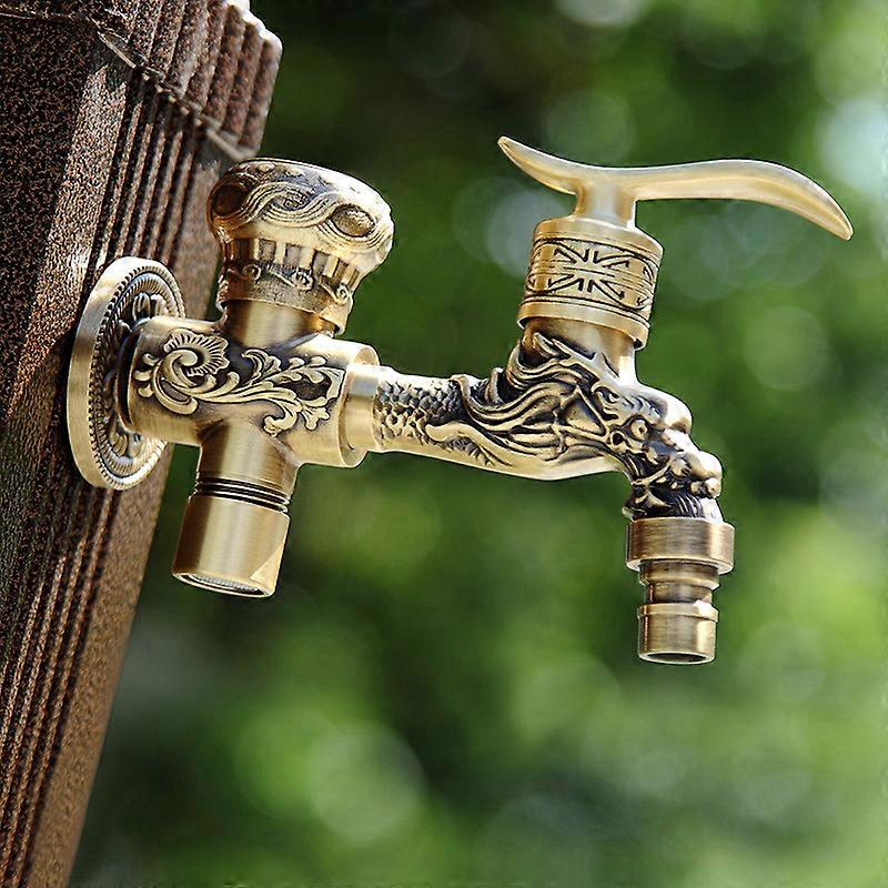 Retro Faucet Garden Tap Decorative Faucet Outdoor Wall Mounted Faucet ...