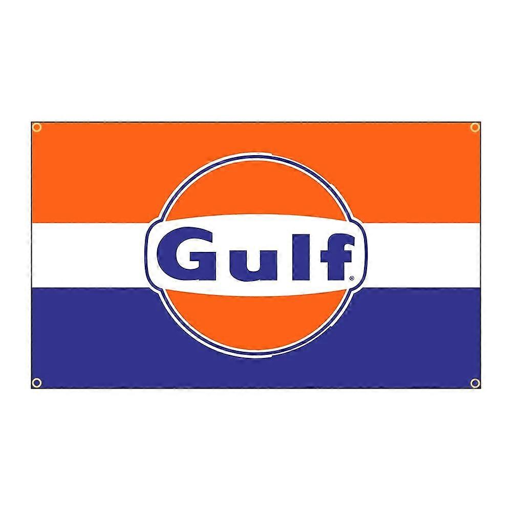 90X150cm Gulf Oil Flag Printed Racing Car Banner Decoration FLAGCORE ...