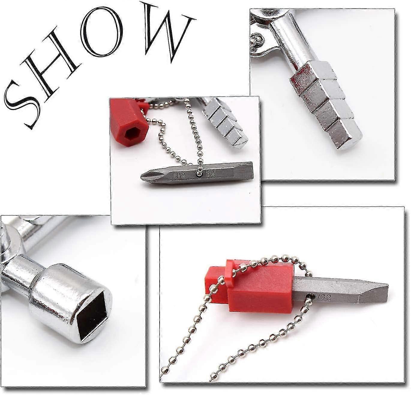 4 Way Multi-function Key, Convenient Universal Cabinet Key, Universal ...