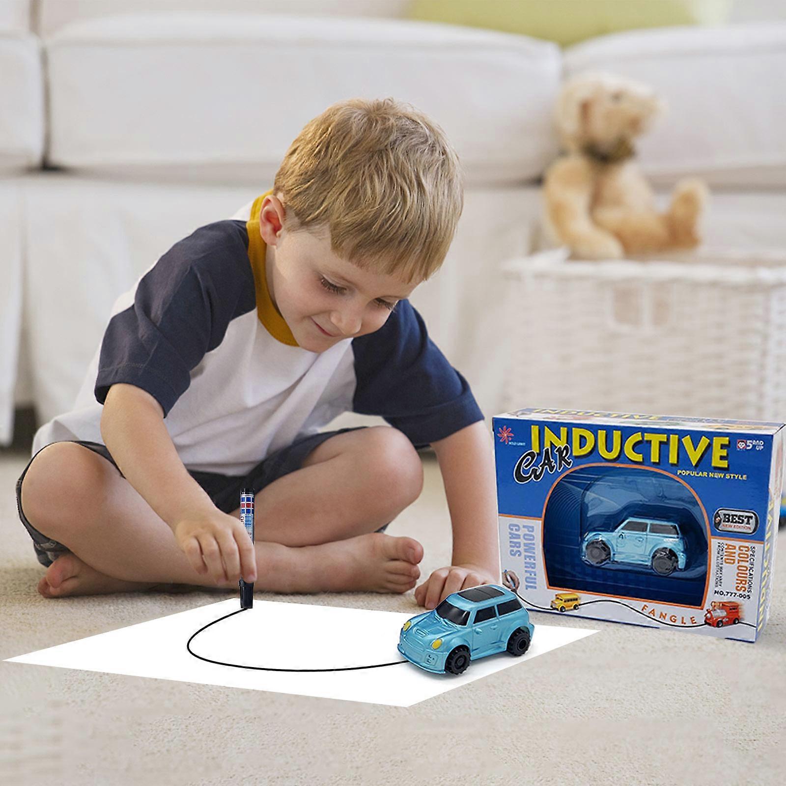 Blue magnetic tiles Black Technology Line Drawing Sensor Pen Car ...