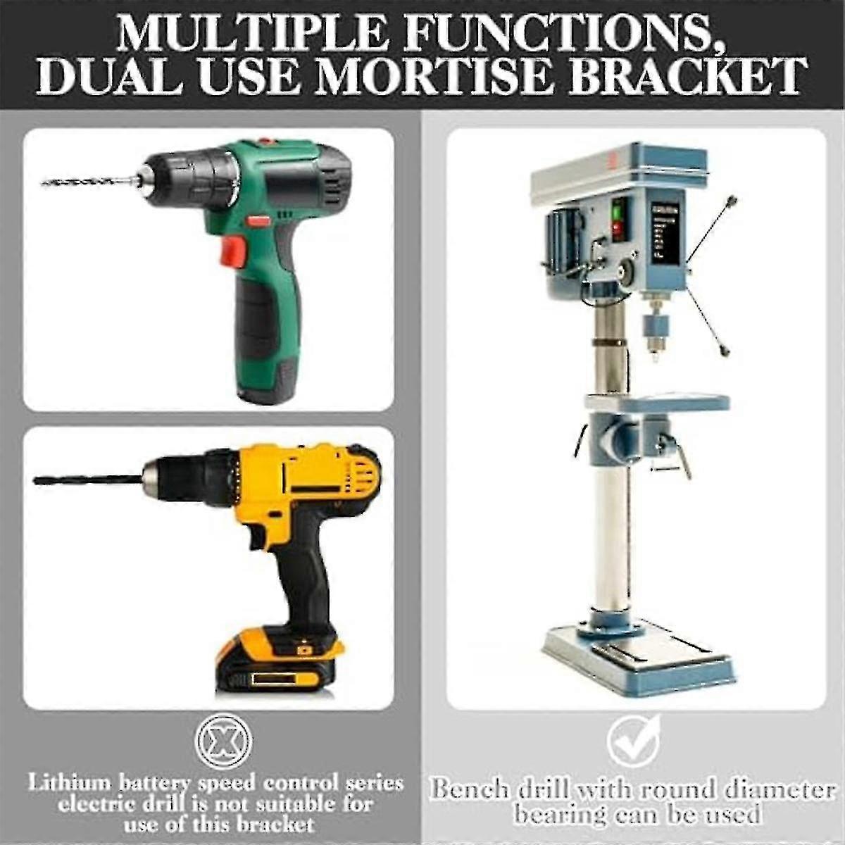Square Hole Drill Bit Adapter And 4 Drill Bits For Drill Press Hollow ...
