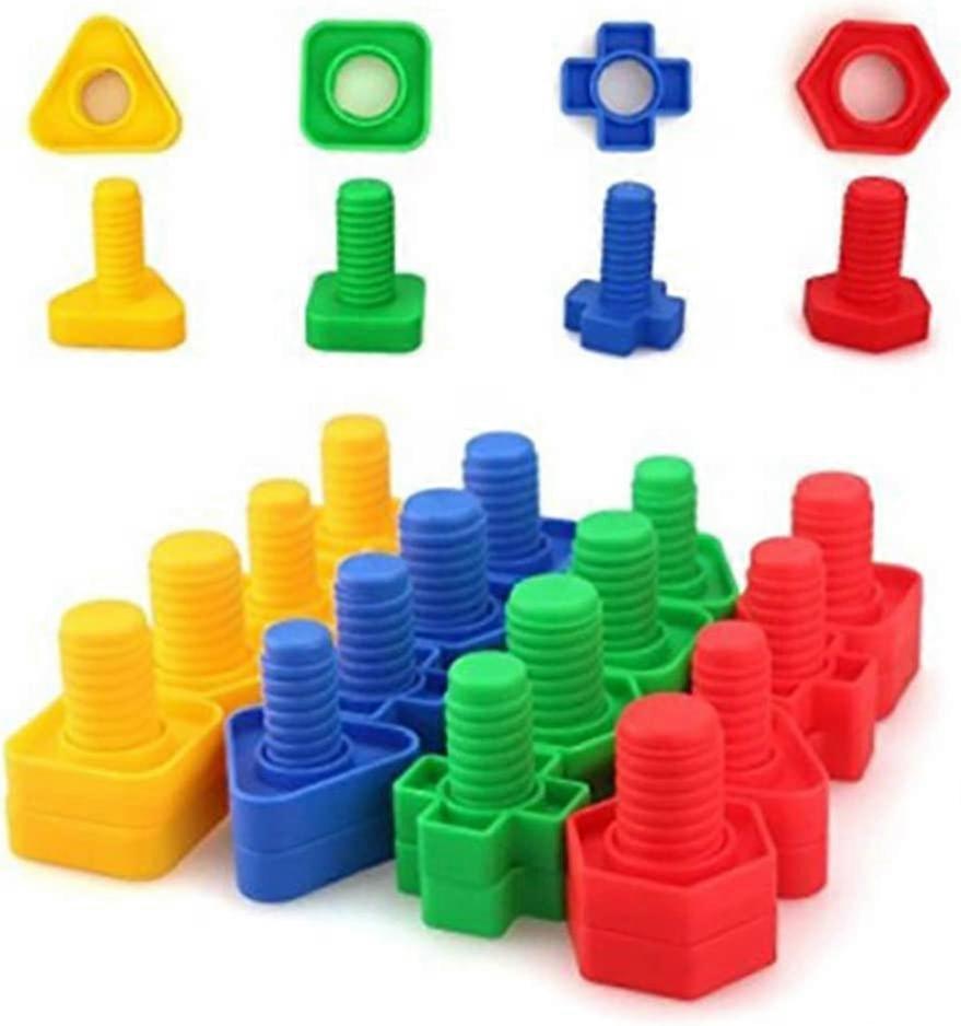 32 Pcs Jumbo Nuts and Bolts, Occupational Therapy Autism, Jumbo Nuts ...