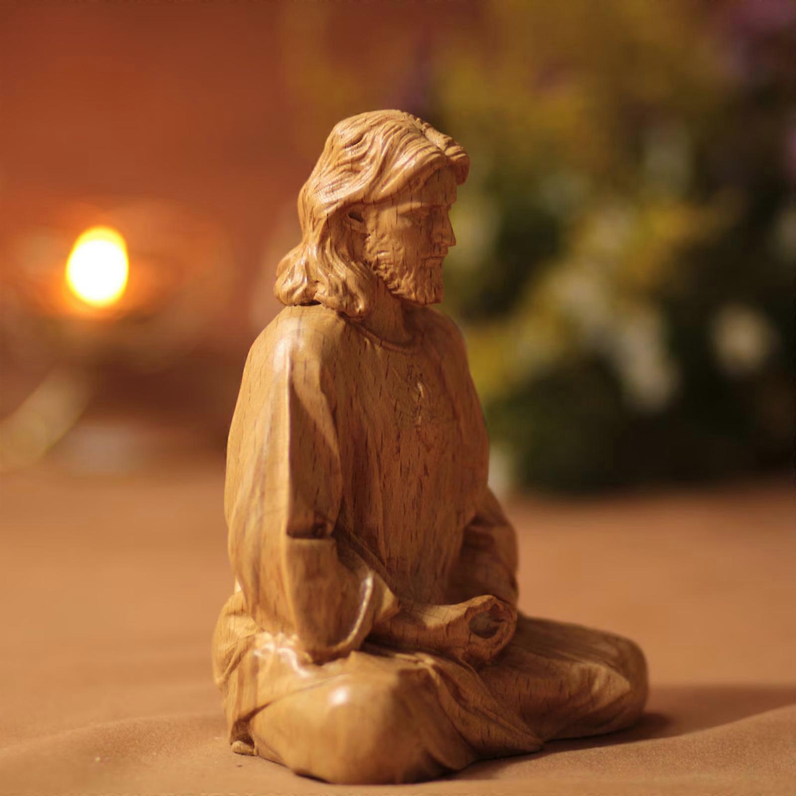 Holy Sacred Heart of Jesus Christ Statue in Contemplation Religious ...