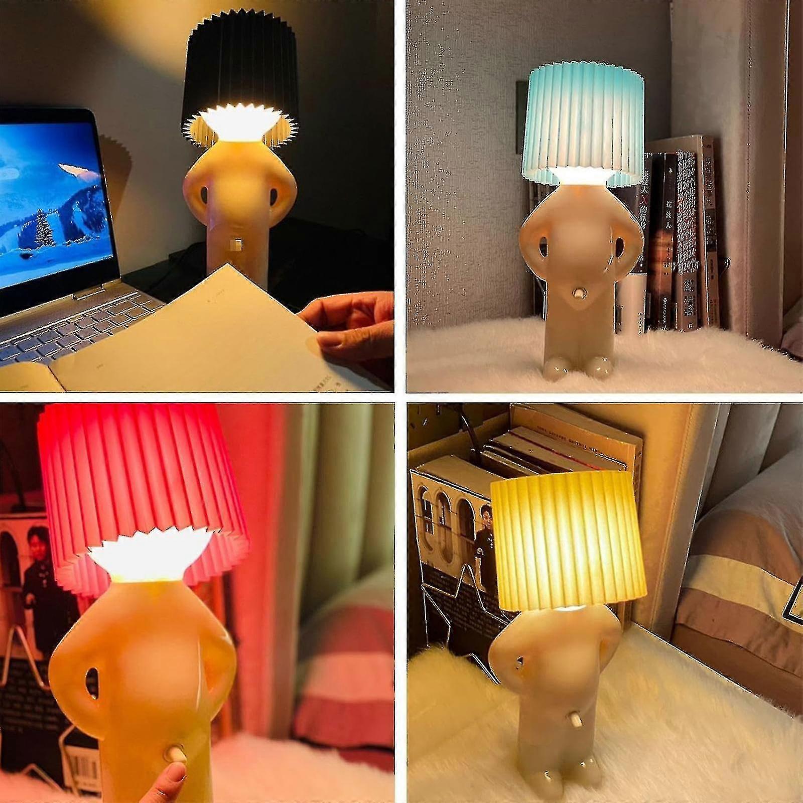 New 3d Shy Man Lamp -funny A Little Shy Man Creative Lamp-the Style Of ...