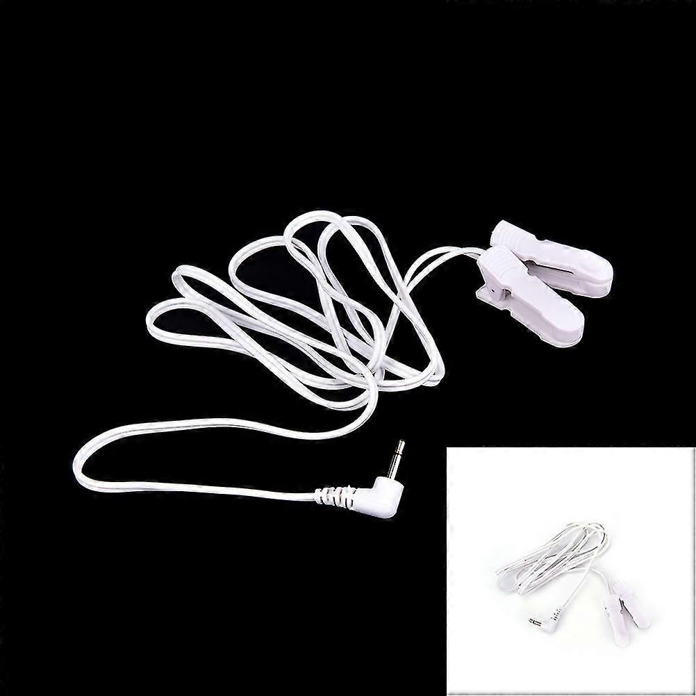 Electrode Lead Wires With 2 Ear Clips For Tens Therapy Machine Massager ...