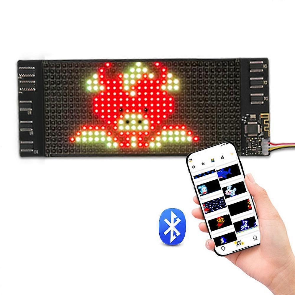 Bluetooth Programmable Sign RGB Flexible LED Display16*32 Pixs Module ...