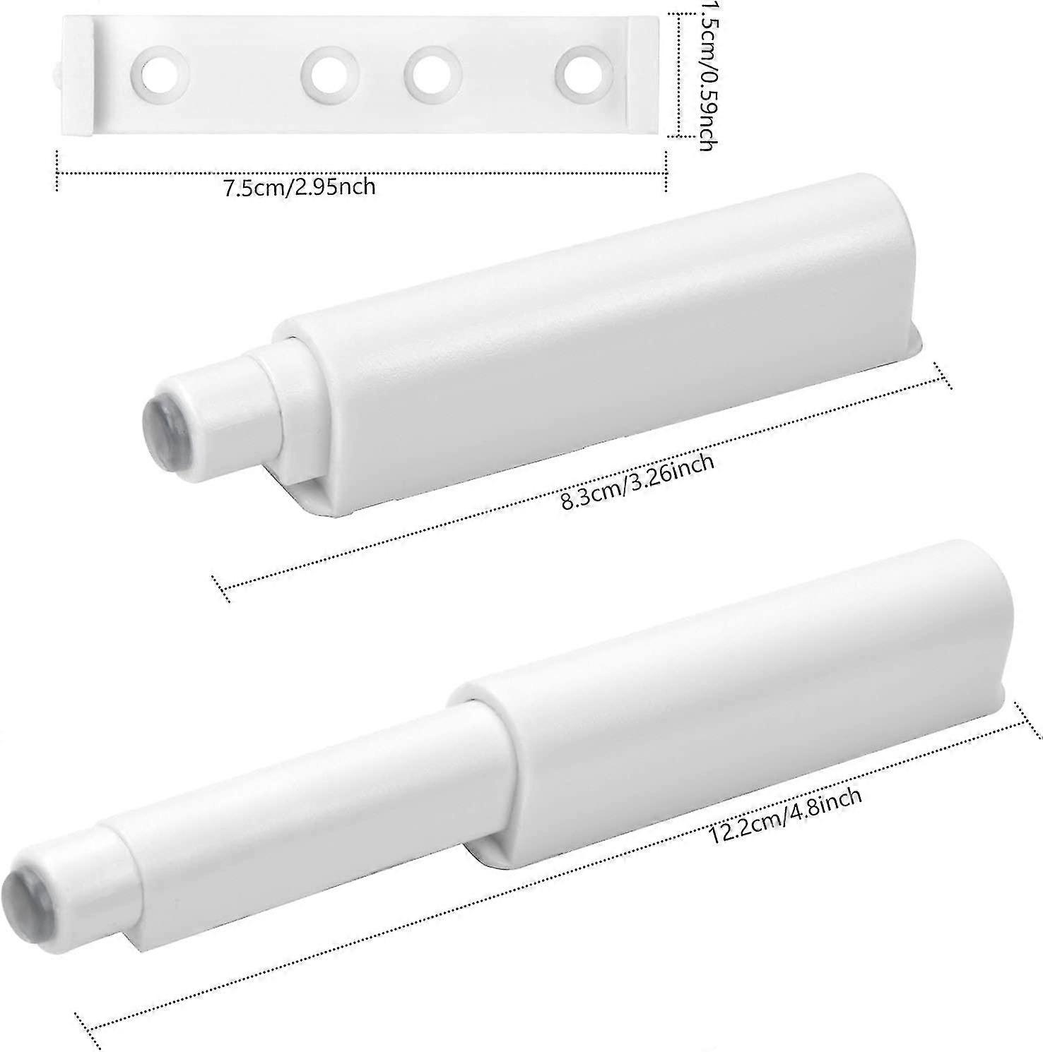 Push to Open Magnetic Cabinet Door, 2 pcs Open and Close Magnetic Door ...