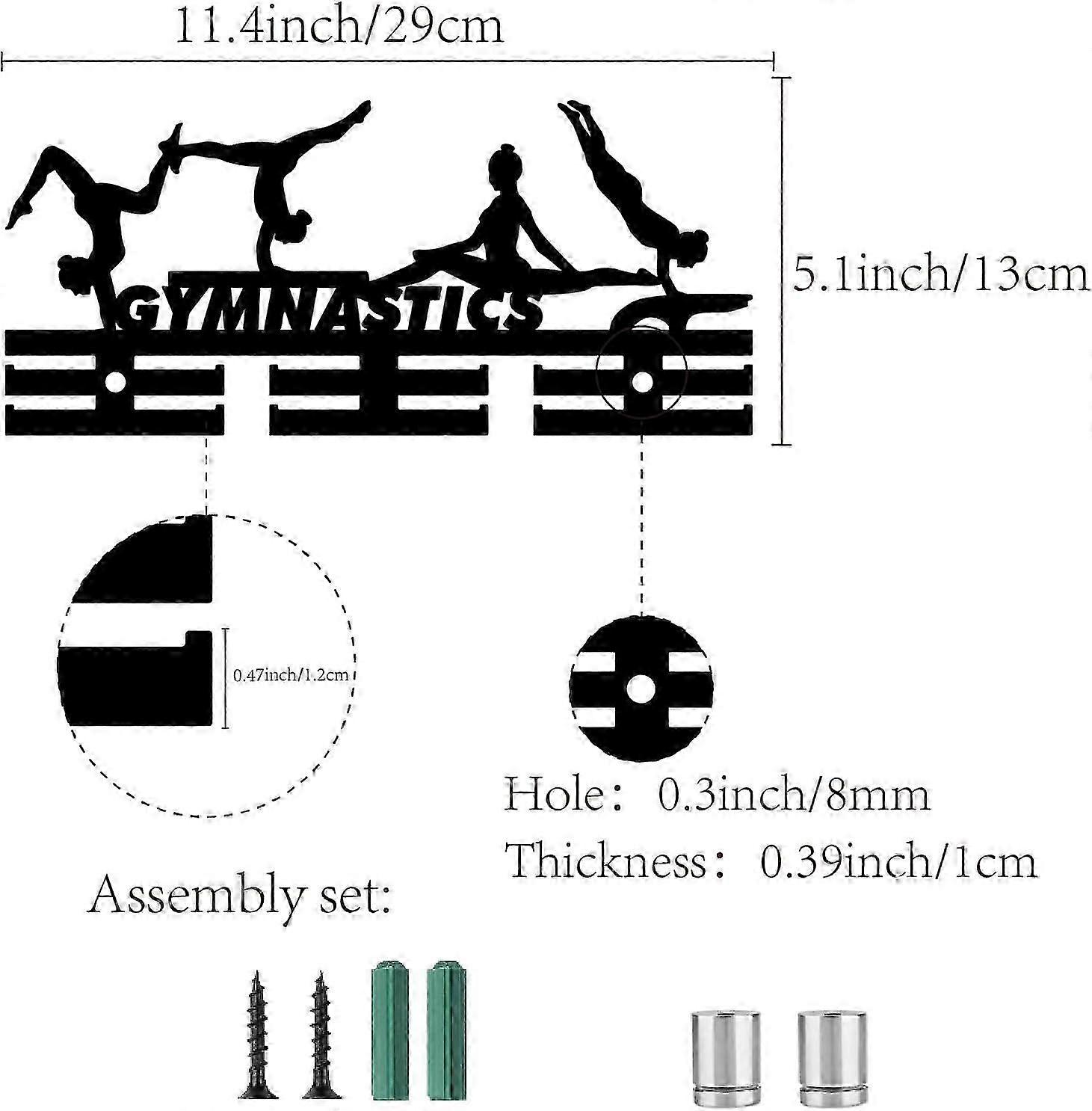 Gymnastics Medal Holder Medal Hanger Acrylic Medal Rack Display Hanging ...