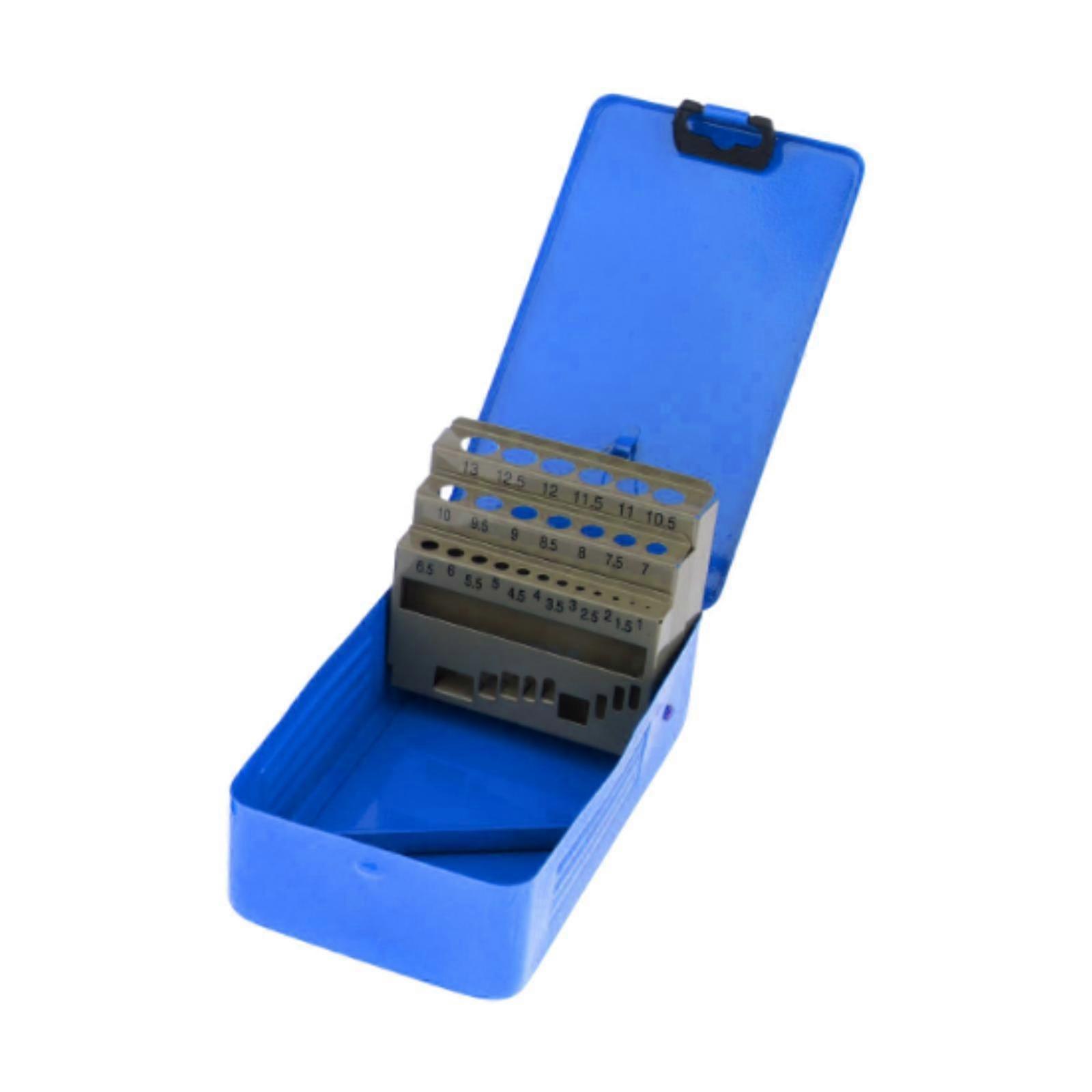 Drill Bit Index Box Blue Indexed Storage Case Accessory Drill Bit Index ...