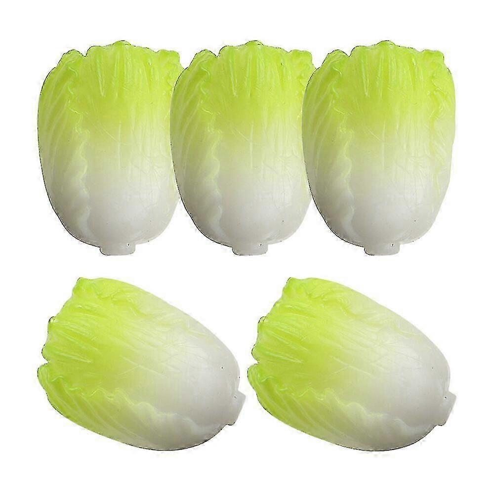 5pcs Mini Chinese Cabbage Fake Miniature Cabbage Vegetable Mini Resin ...