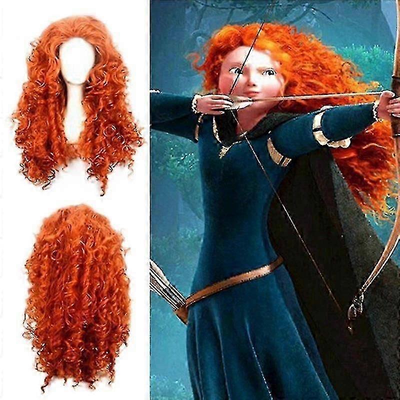 Halloween Girls Merida Cosplay Dress Brave Performance Costume Summer ...