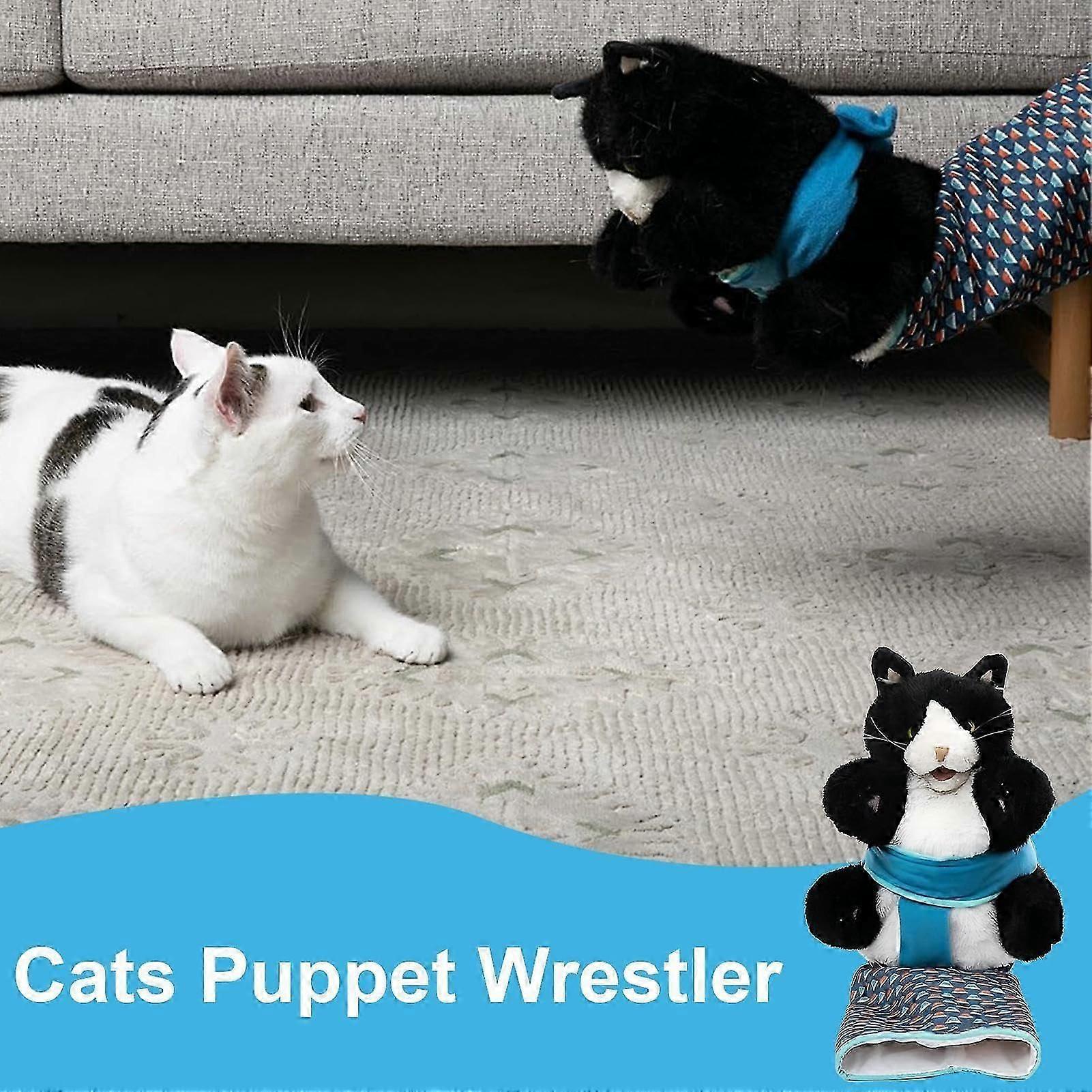 Cat Puppet Wrestler Plush Hand Puppet Toy with Padding, Fun Interactive ...