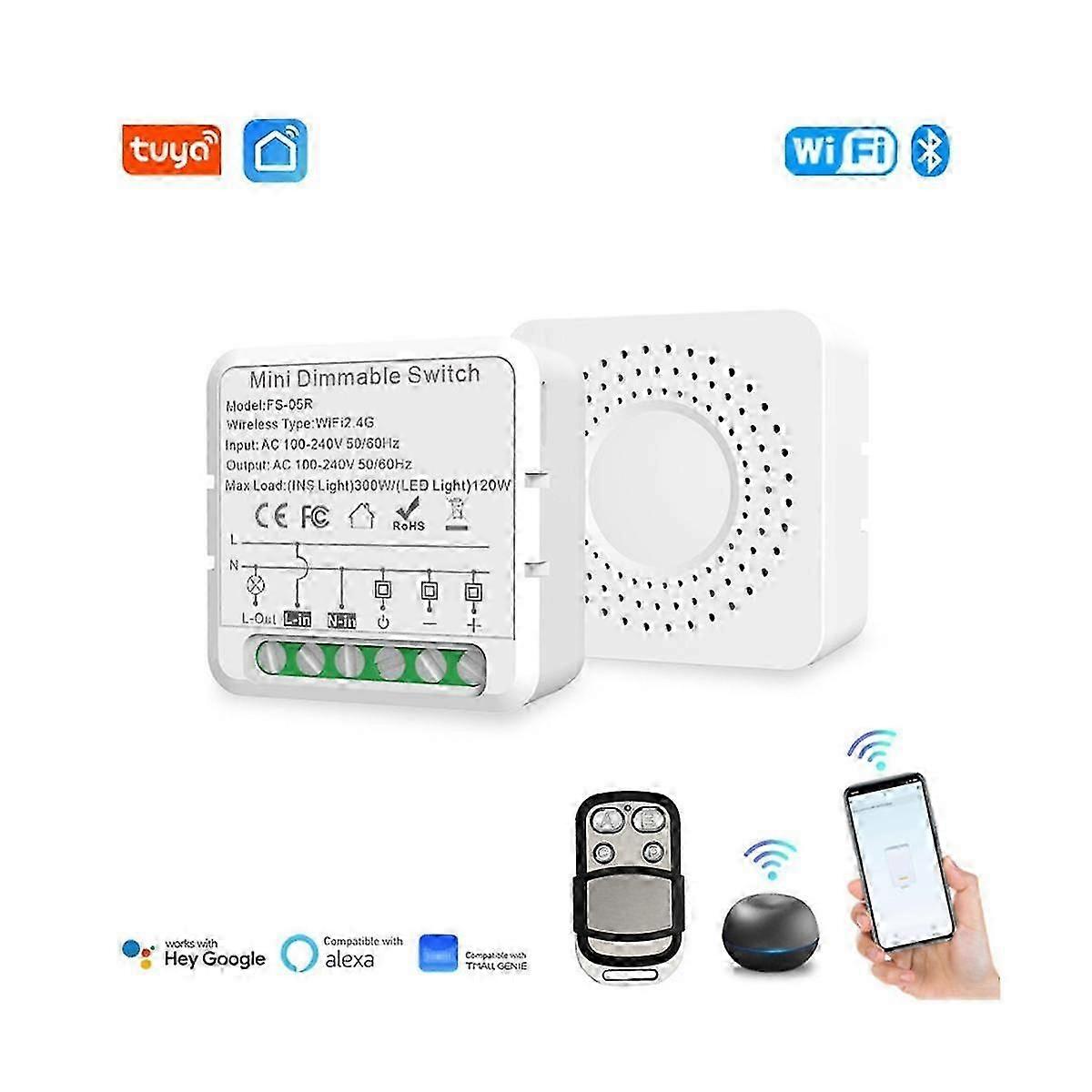 Tuya WiFi Smart Dimmers Switch Module Supports 2 Way Control LED Lights ...