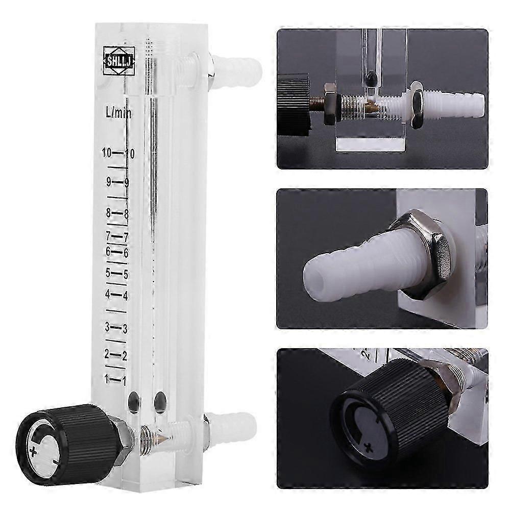 Gas Flow Meter, 1-10 LPM Flow Meter Flow Meter with Regulating Valve ...