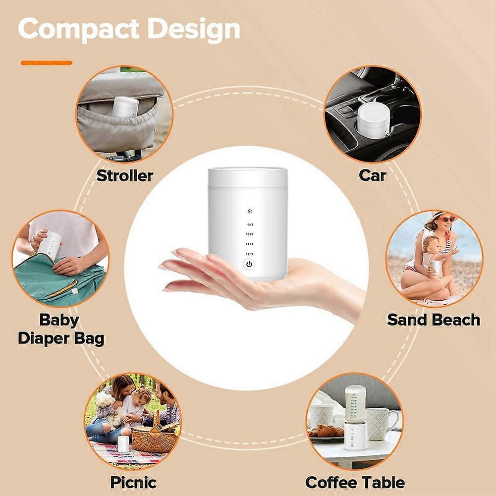 Portable Electric Smart Milk Warmer Multifunctional Bottle Heater for ...