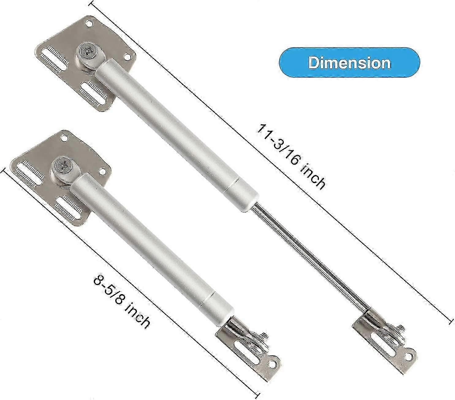 Soft Close Gas Spring Hinges for Cabinets Cupboards Desks - 22lb Self ...