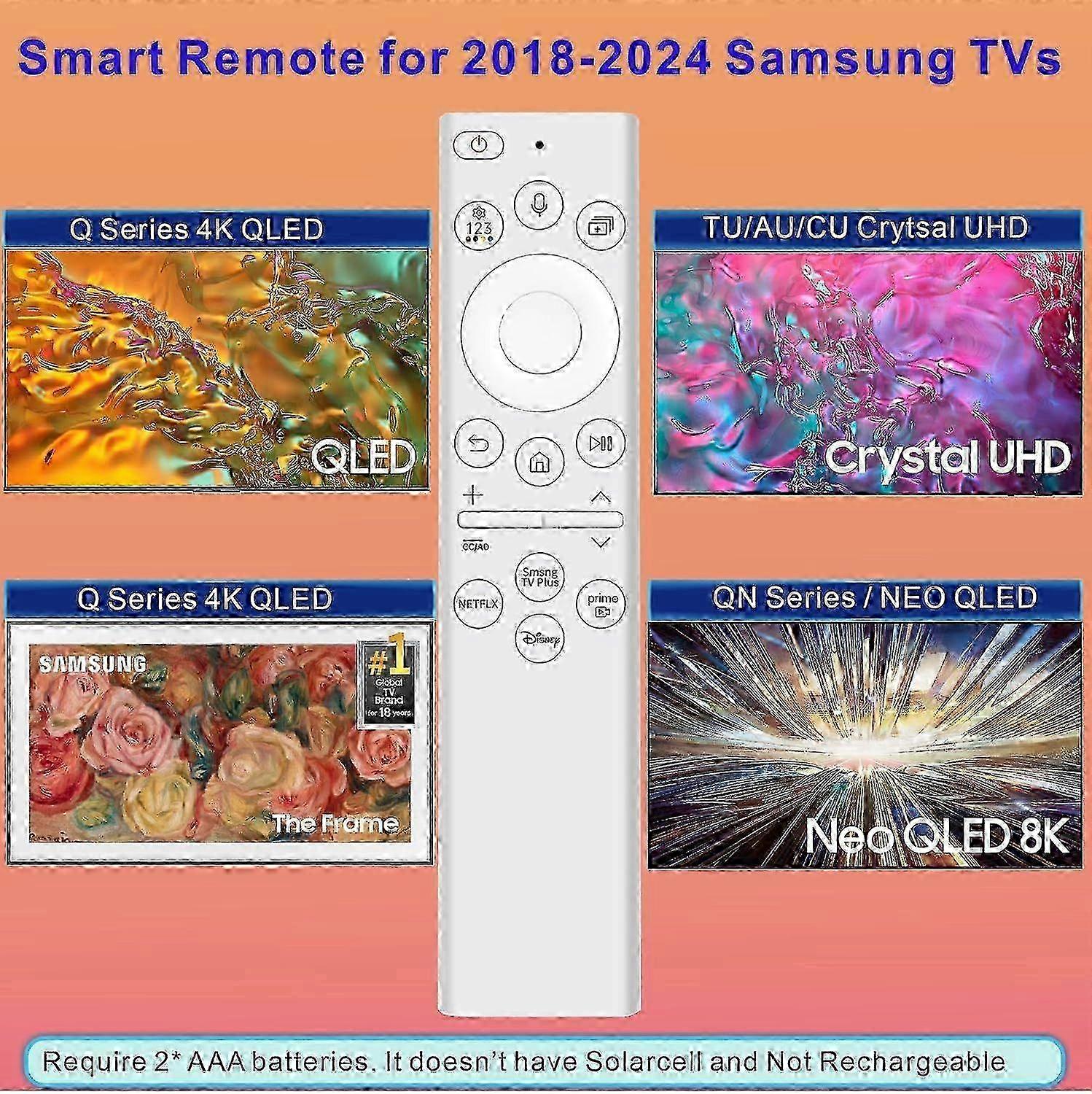 Samsung Frame TV Remote Control 2026 Newest Version for All 2018-2024 ...
