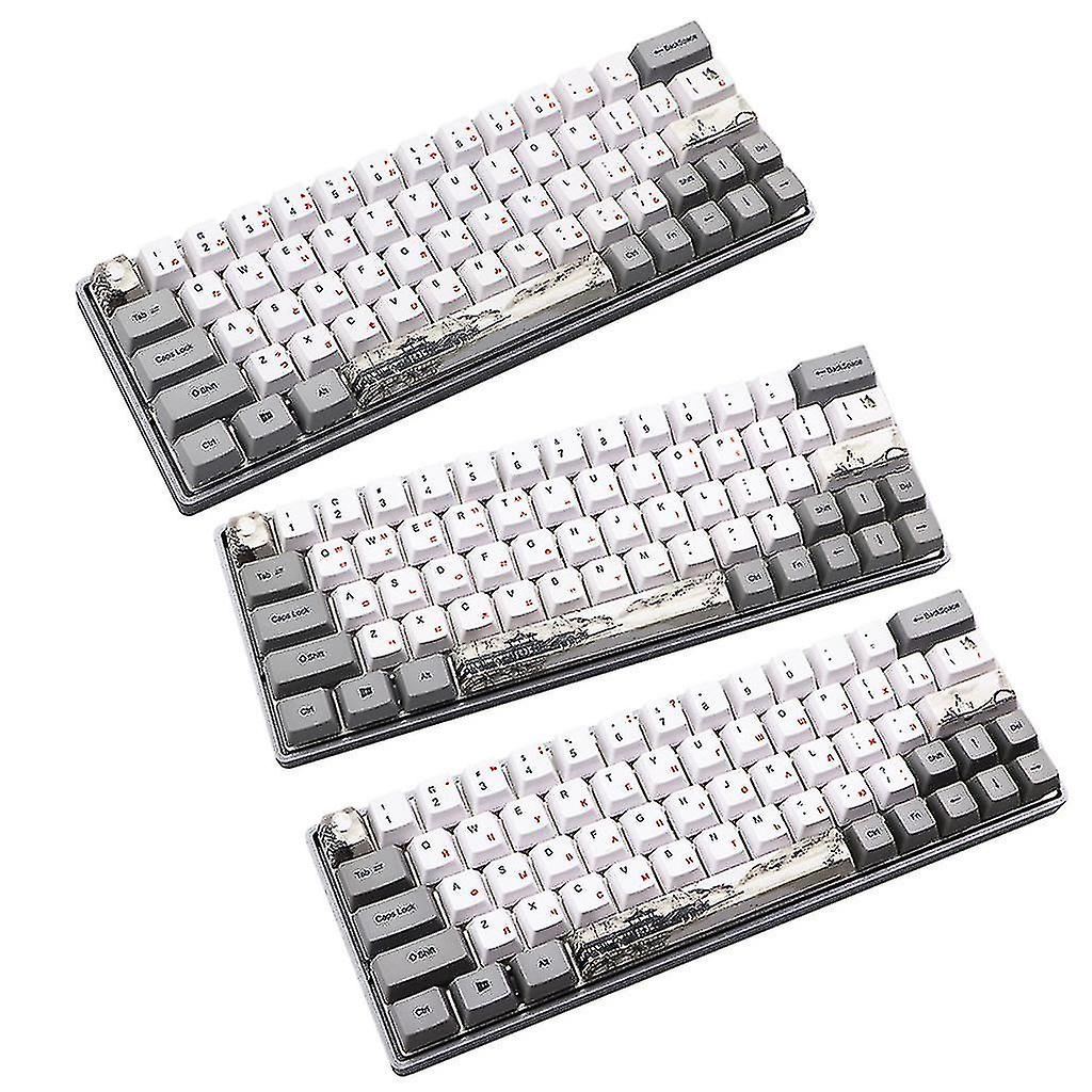 73 Key Ink Dye-Sublimation Mechanical Keyboard Cute Keycaps Pbt Oem ...