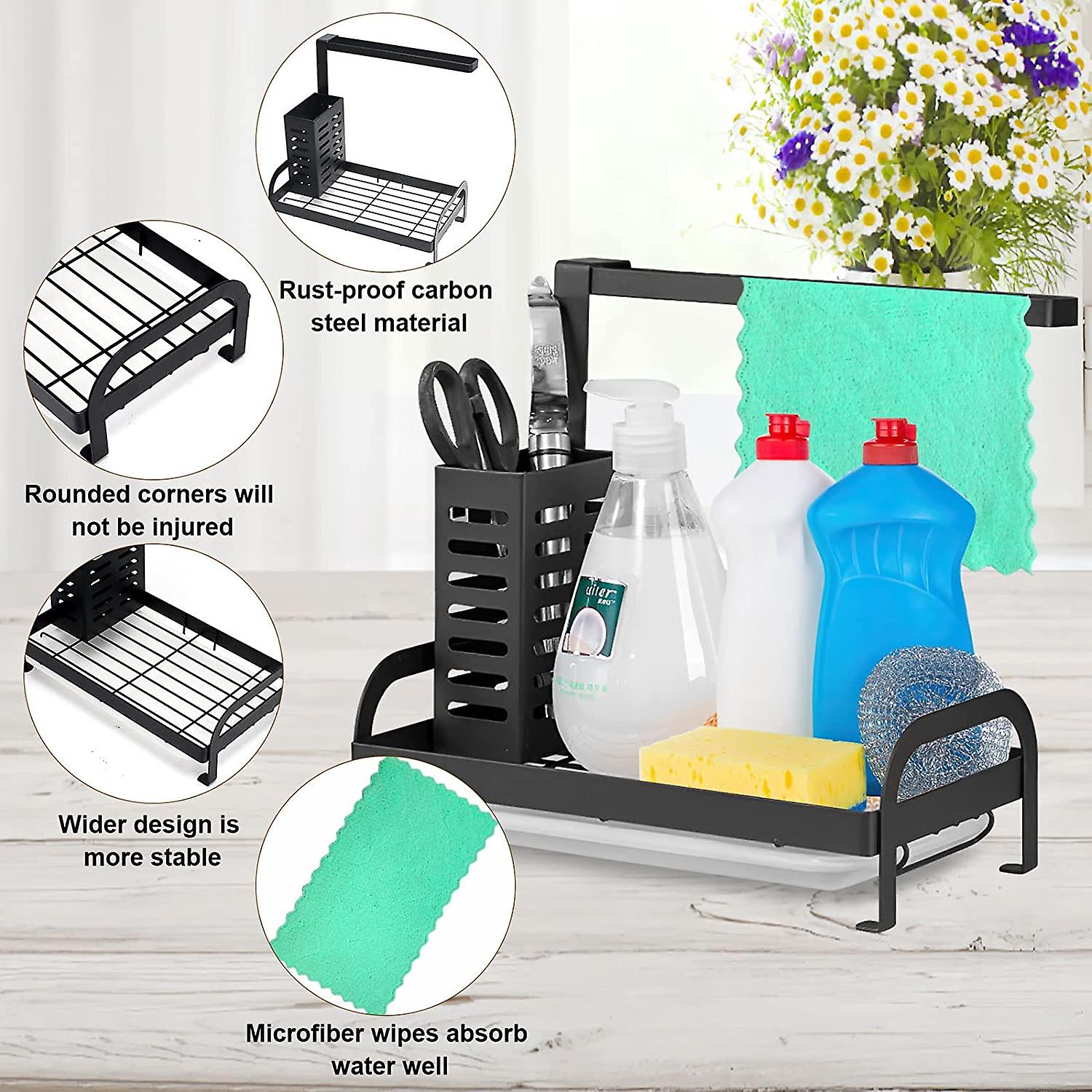 Kitchen Sink Organizer, Kitchen Sink Storage for Detergent/Sponge/Spoon ...