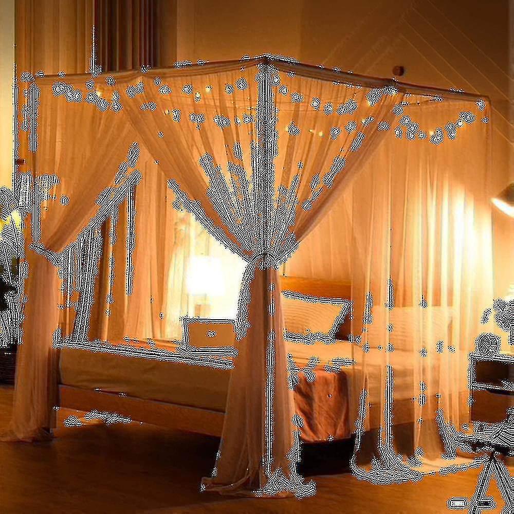 Szhtfx Double Bed Mosquito Net Large Square Mosquito Net 4 Doors For ...