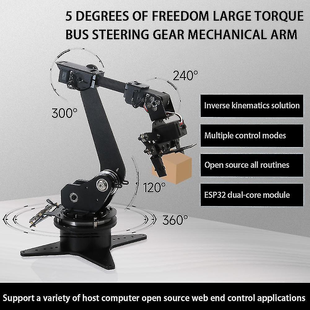Roarm-m1 Bus Steering Gear Desktop Mechanical Arm Kit Esp32 5 Degrees ...