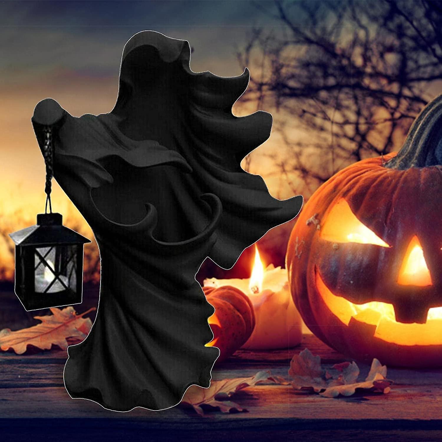 Halloween Ghost With Lantern, Halloween Grim Reaper Ghost With Lantern ...