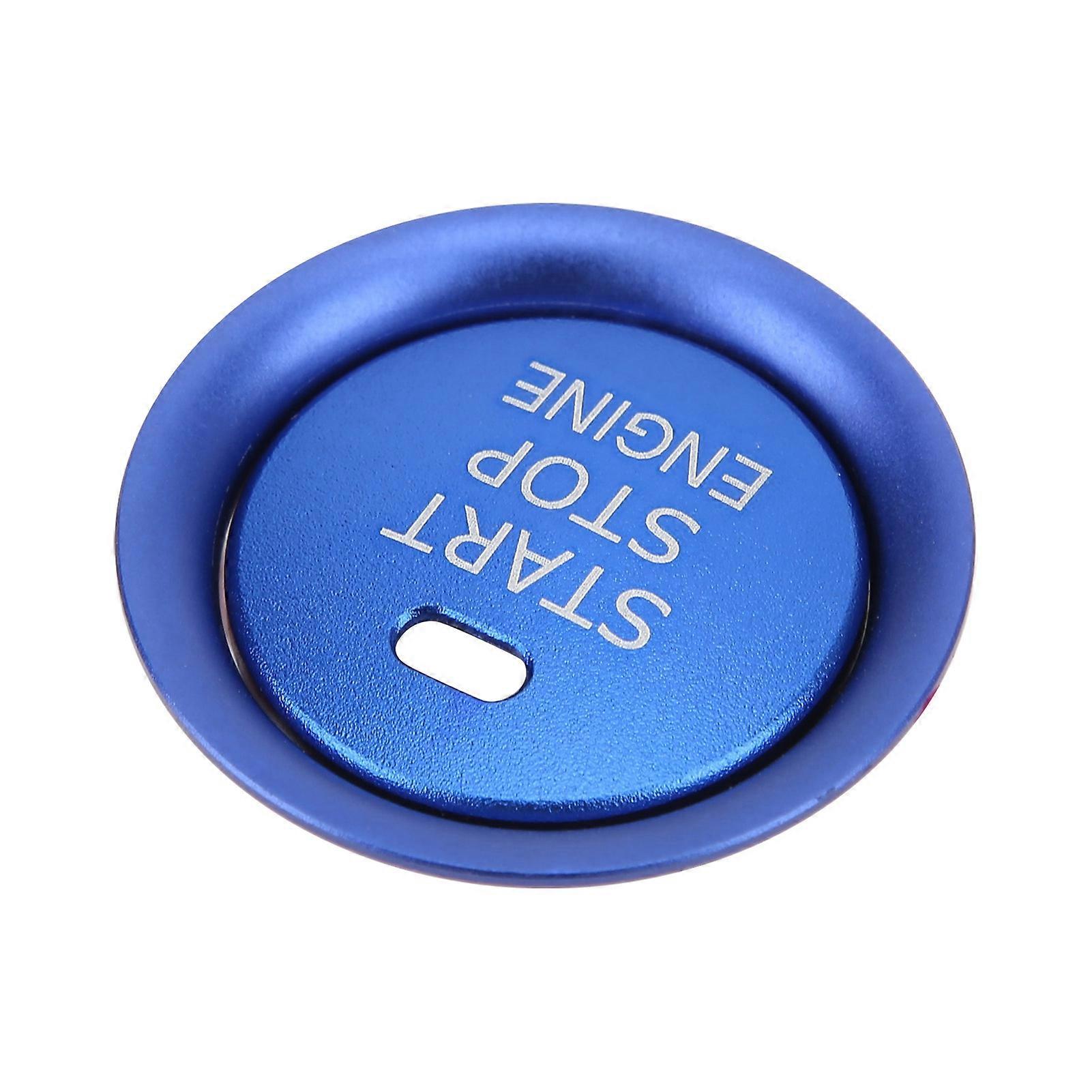 Replacement Blue Aluminum Alloy Ignition Start Stop Button Cover ...
