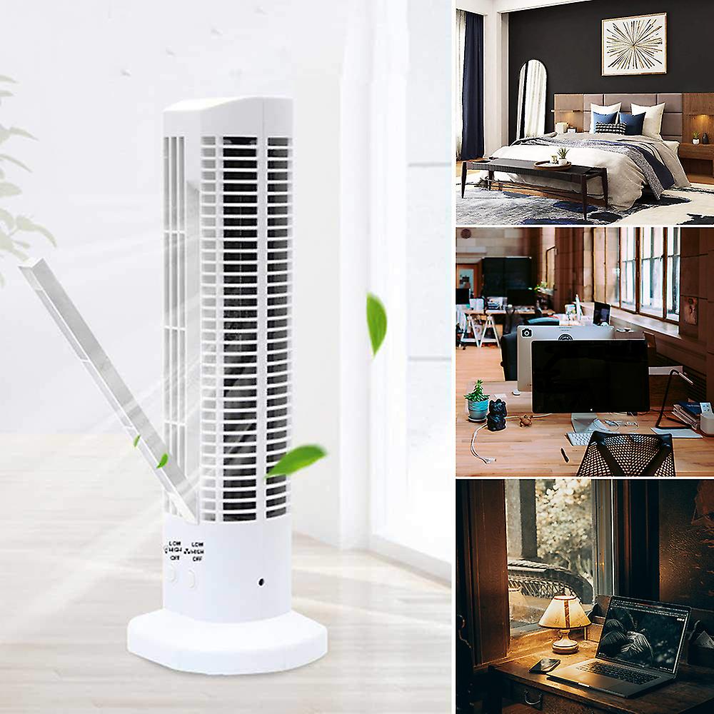 Vertical Towers Fan with Light Bar Non-Slip Sturdy Tabletop Airs Cooler ...