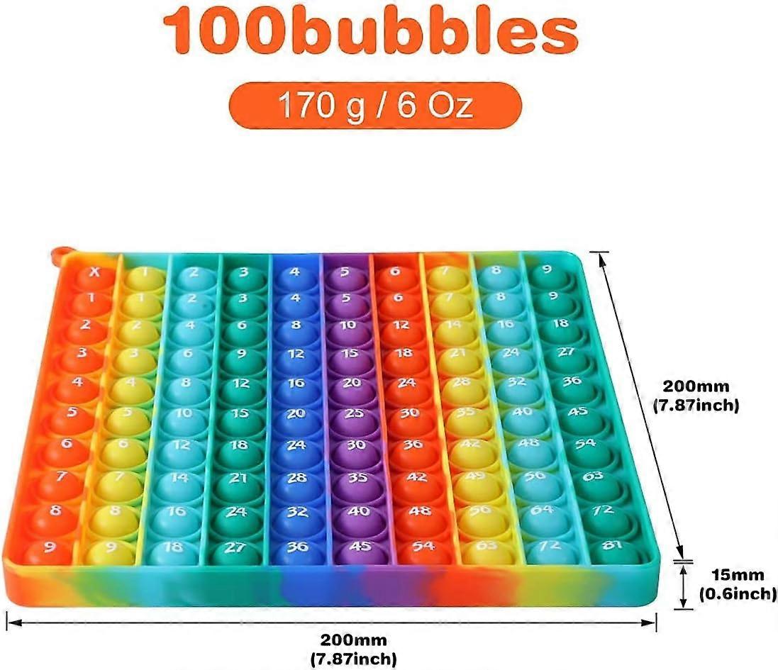 9x9 Multiplication Table Game Toy - Push Pop Bubble Math Operations ...