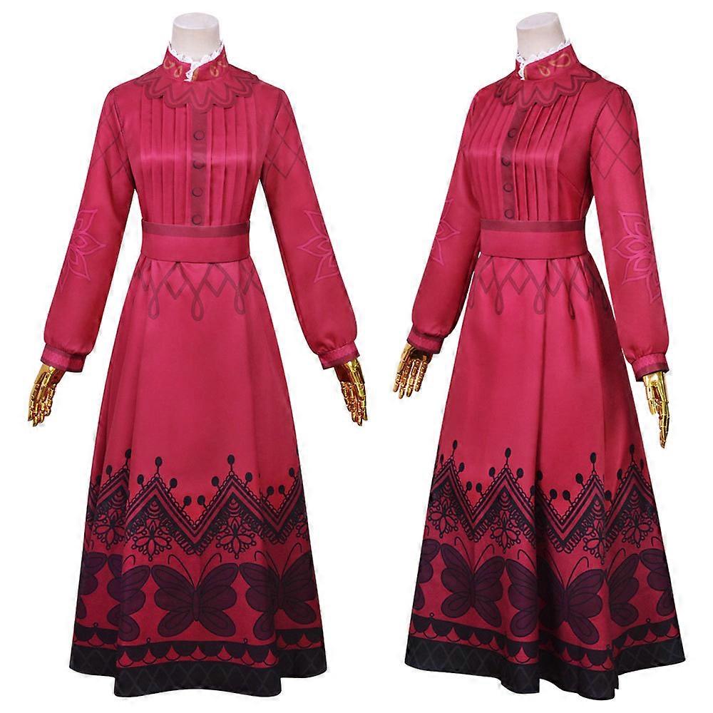 Abuela Alma Cosplay Mirabel's Grandma Costume for Women Red Dress ...