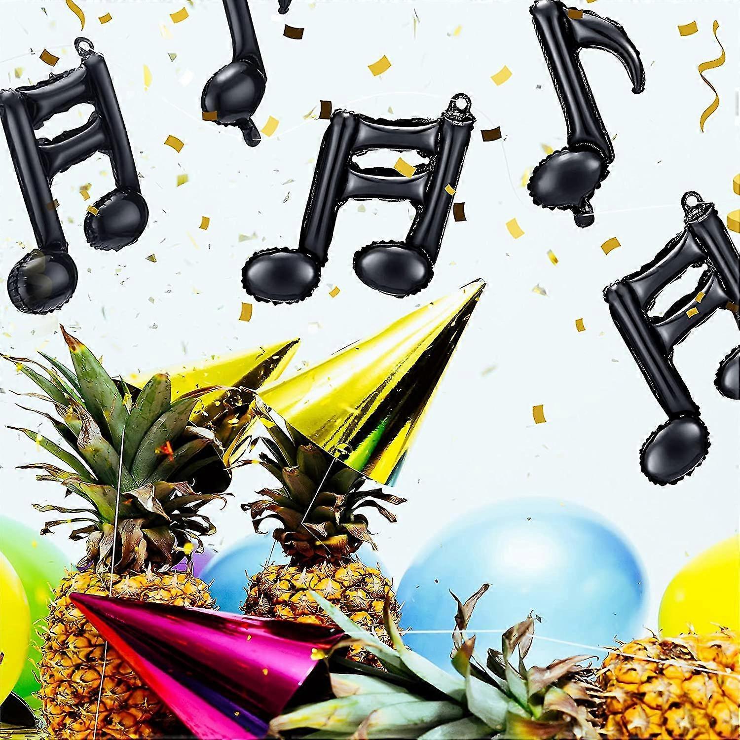 10 Pieces Musical Aluminum Foil Balloons Guitar Balloon Music Party ...