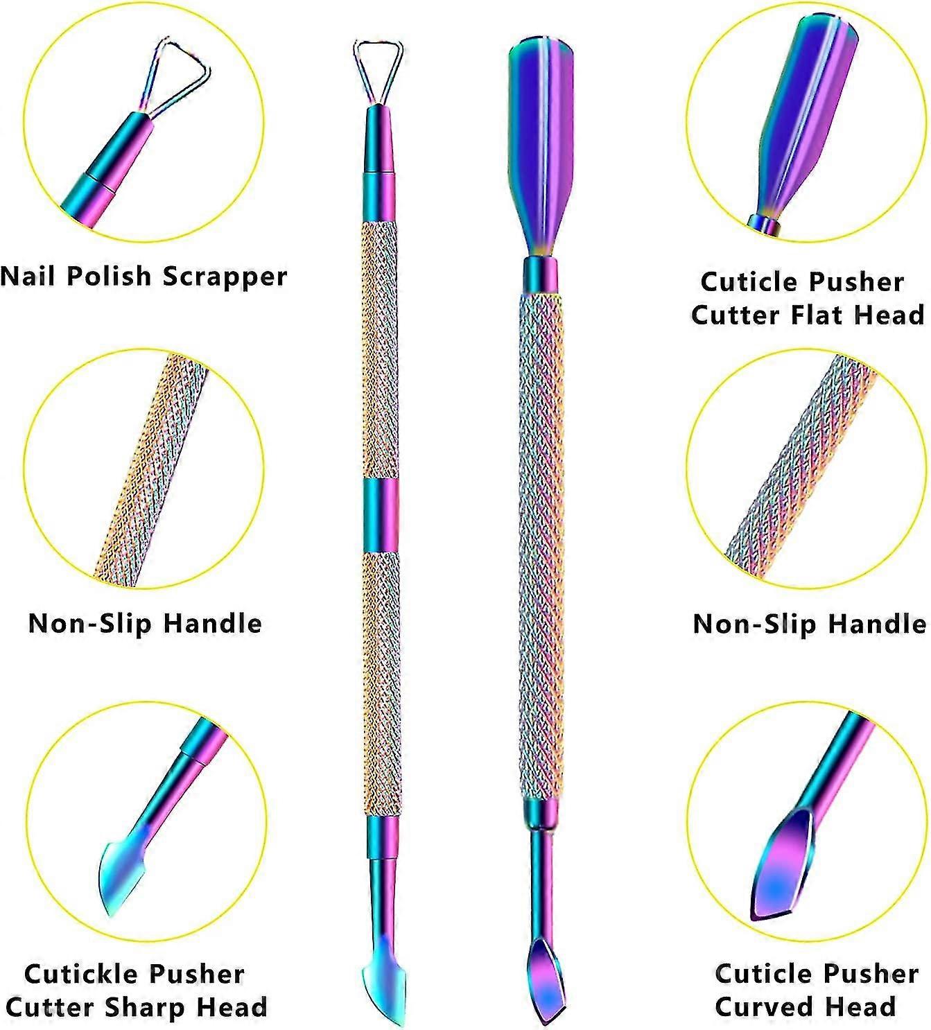 Cuticle Trimmer With Cuticle Pusher And Scissors, Cuticle Remover ...