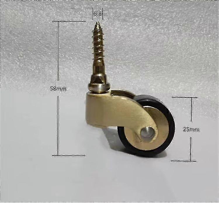 Brass Swivel Furniture Casters With Screws Hy | Fruugo UK