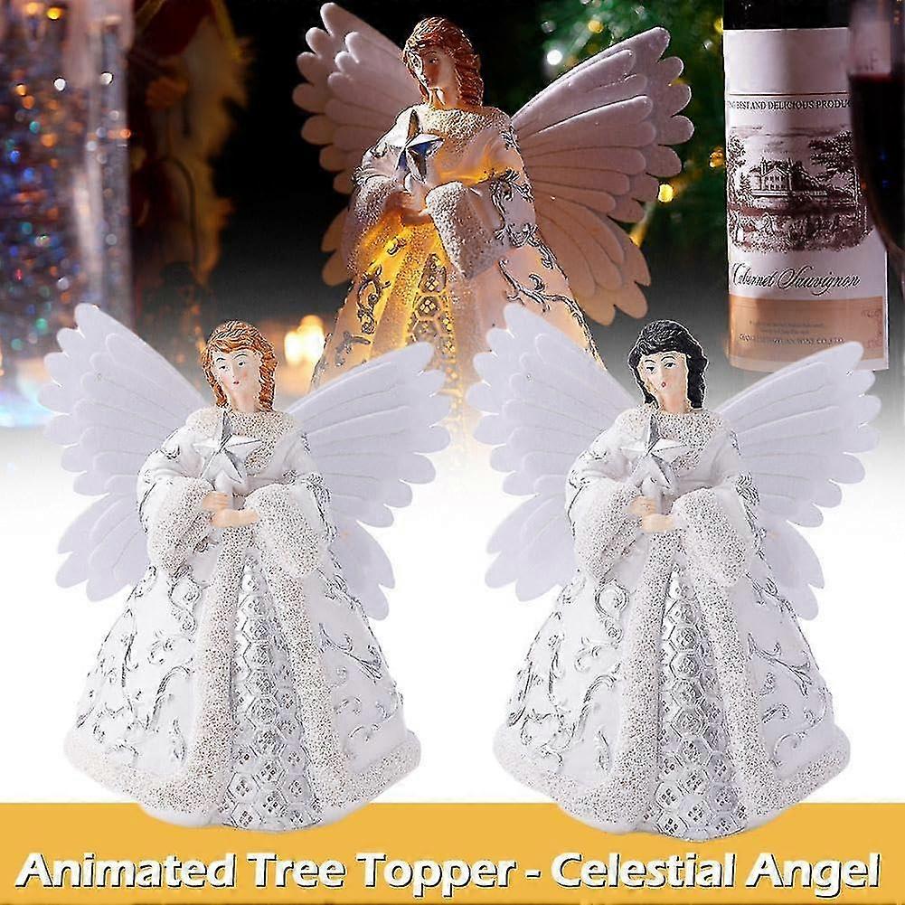 Angel Christmas Tree Topper with Lights Exquisite Angel Tree Topper ...