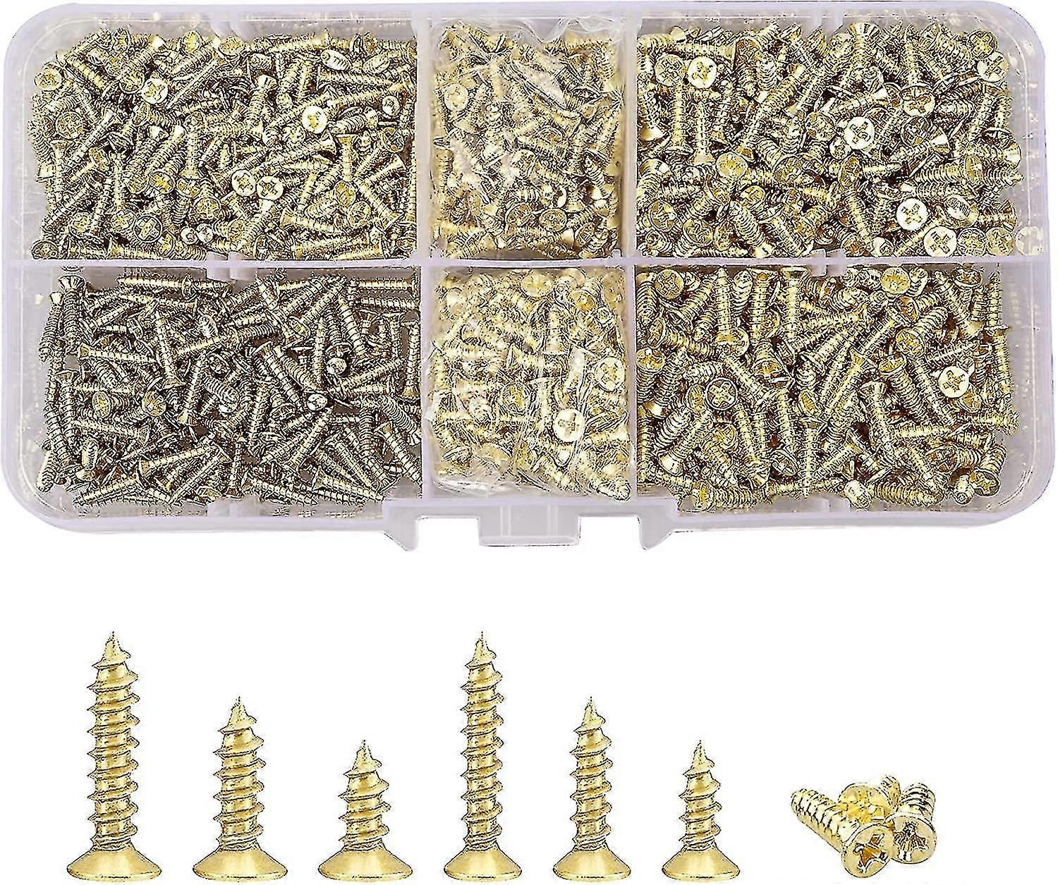 Small Screws M2 M2.5 Self Tapping Screw Assortment Kit Flat Head Cross ...