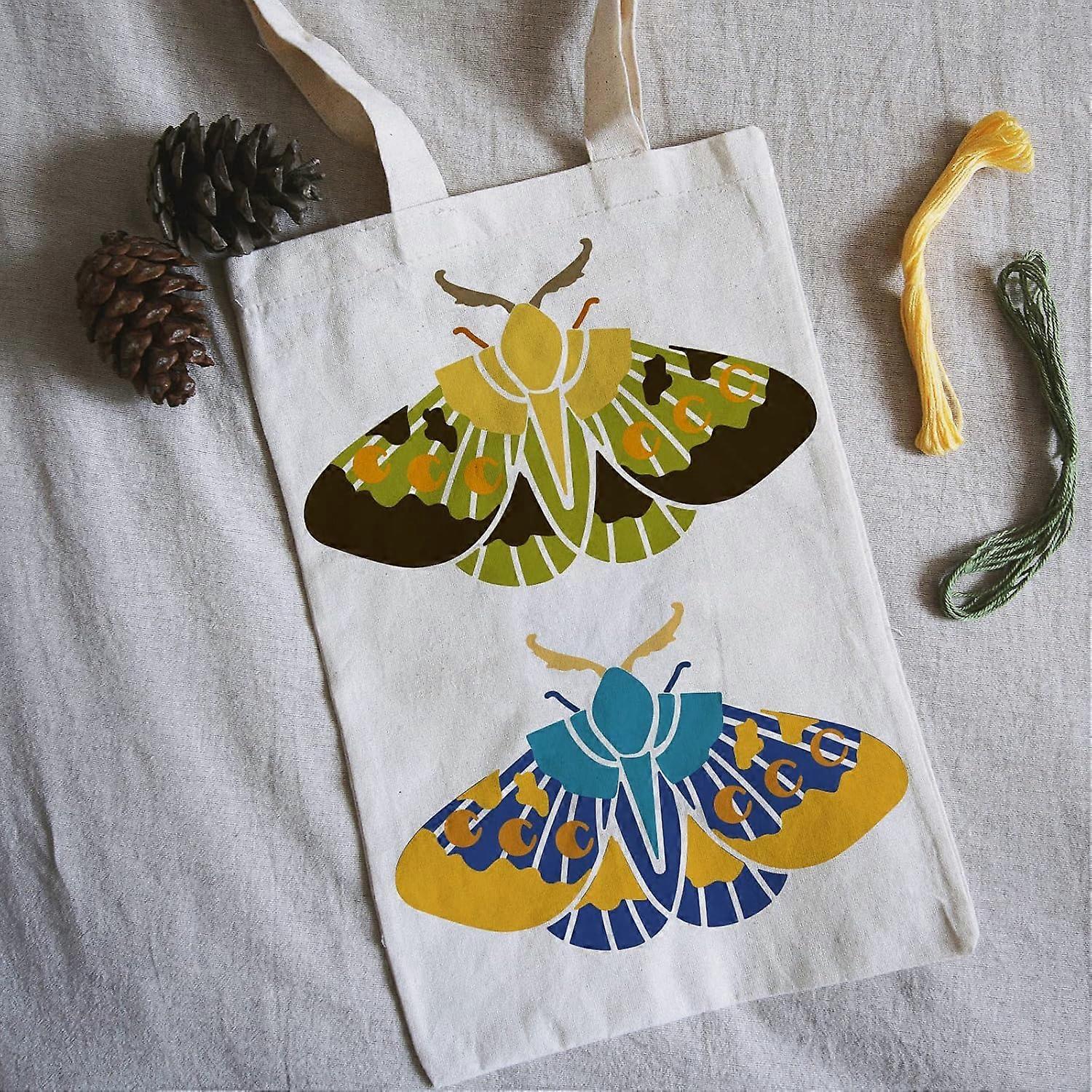 Layered Moth Stencil 8.3x11.7inch Plastic PET Painting Stencil Moth ...