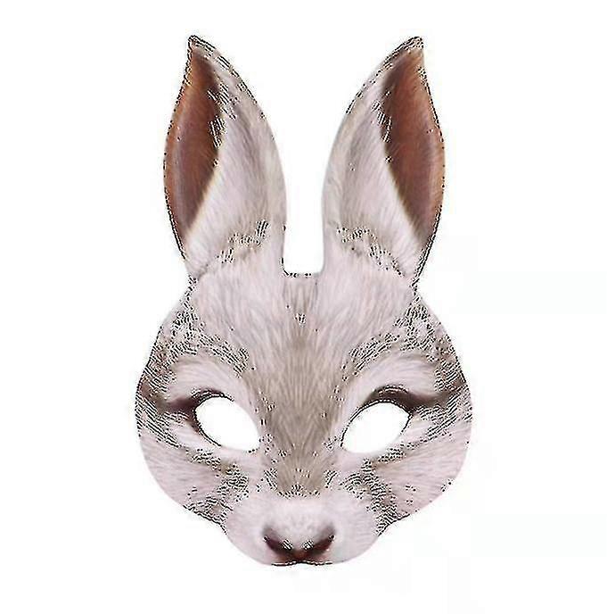 Rabbit Mask Plush Rabbit Mask Animal Head Mask Horrifying Rabbit Mask ...