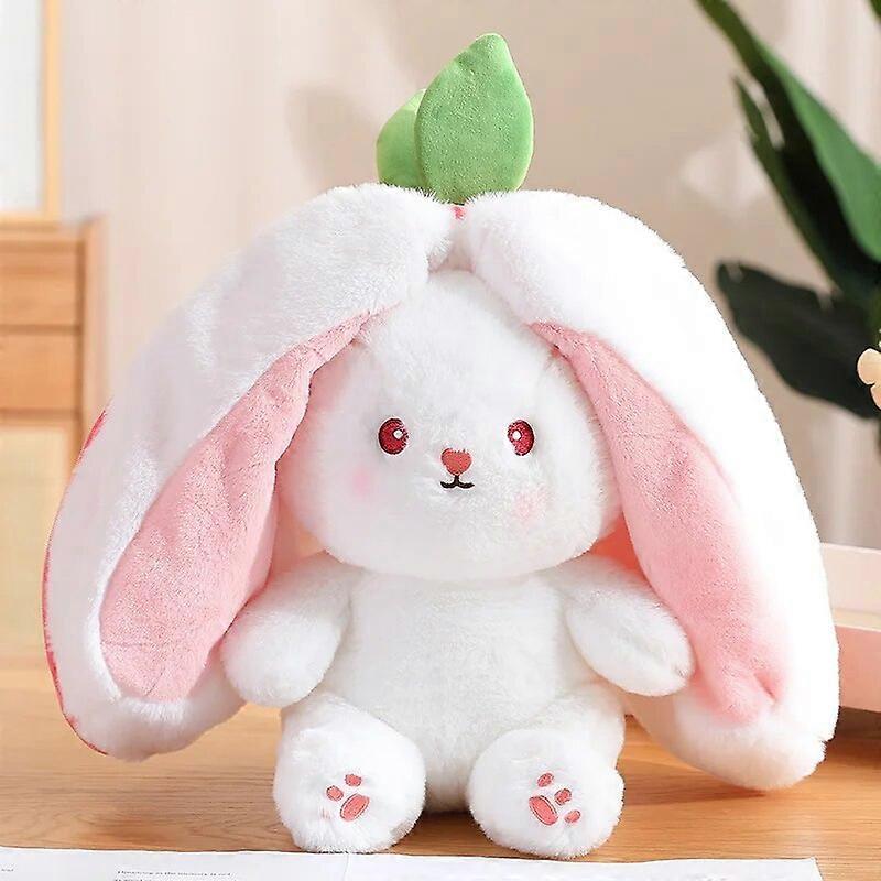 1Pc 18cm Kawaii Fruit Transfigured Bunny Plush Toy Lovely Rabbit Turn ...