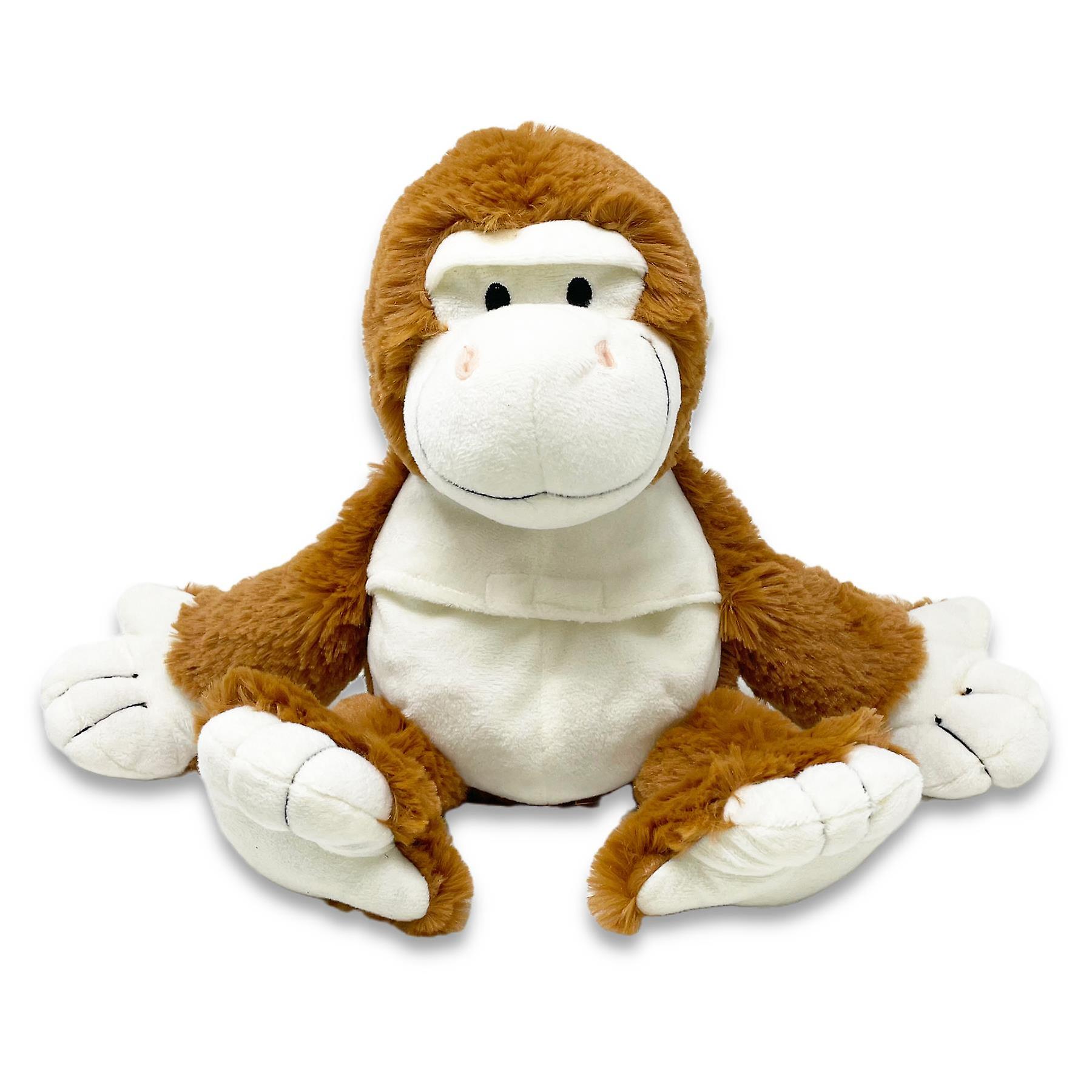 Heatable Monkey Microwavable Teddy Soft Toy | Fruugo UK