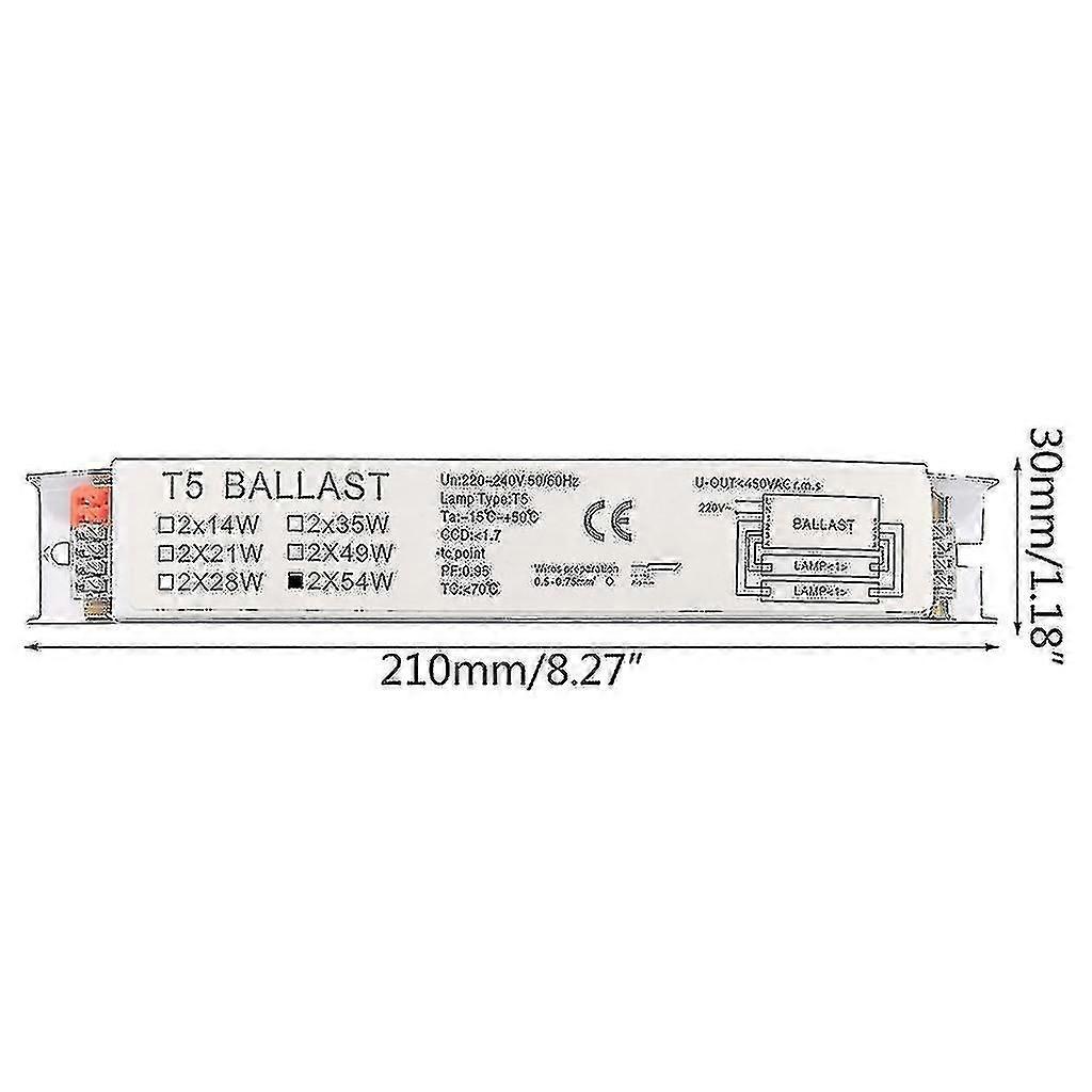 220-240v Wide Voltage T5 Electronic Ballast Fluorescent Lamp Ballasts ...