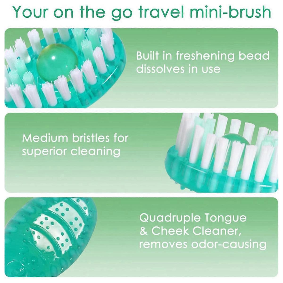 40 Pack Disposable Mini Travel Toothbrushes - 5 in 1 Function, Travel ...