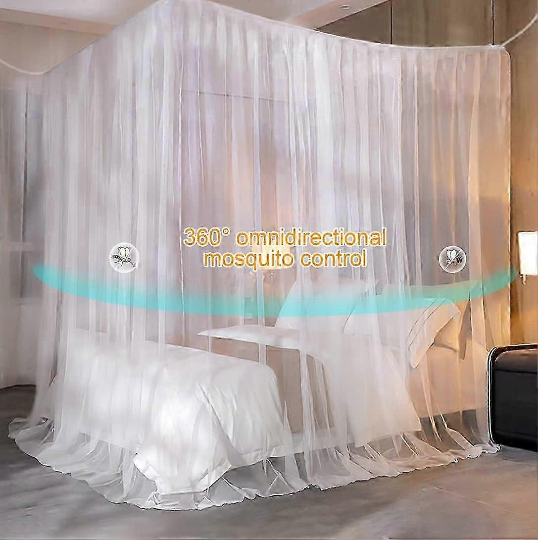 Bed Mosquito Net, Large Four-Door Mosquito Net for Effective Mosquito ...
