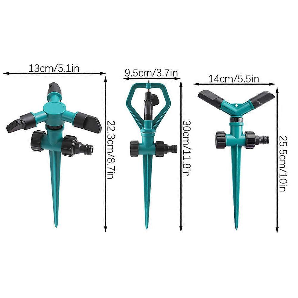 Automatic Garden Sprinkler 360 Degree Rotating Multi Arm Sprayers Lawn ...
