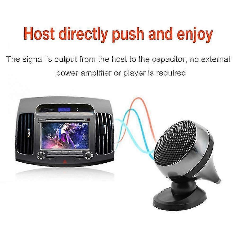 2pcs 12v Car Tweeter Universal High Efficiency Loudspeaker 4ohm 92db ...