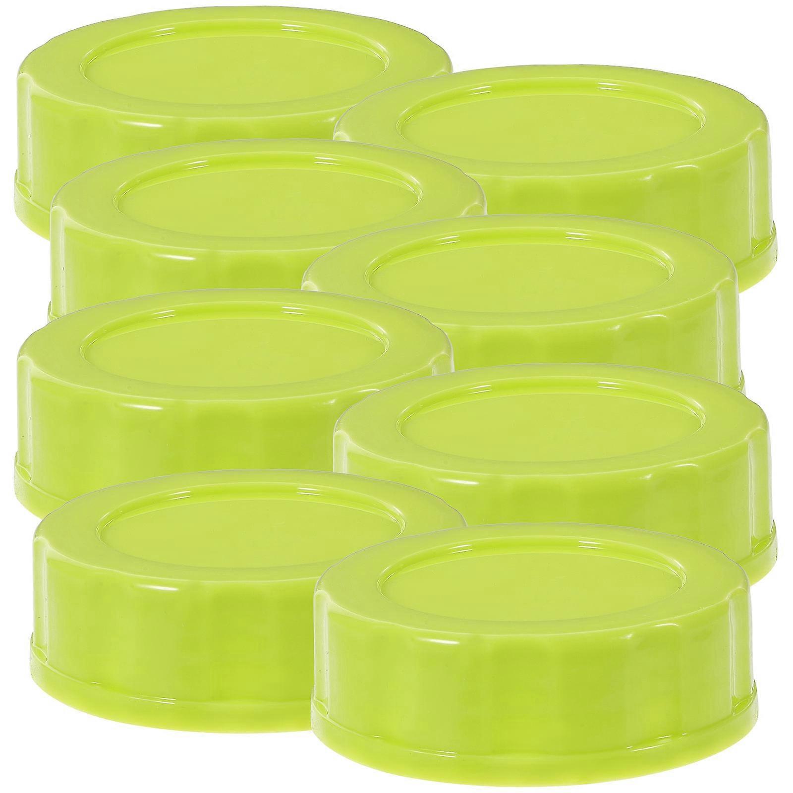 Green Reusable Milk Bottle Caps PP Bottle Lids for Glass Milk Bottles 8 ...