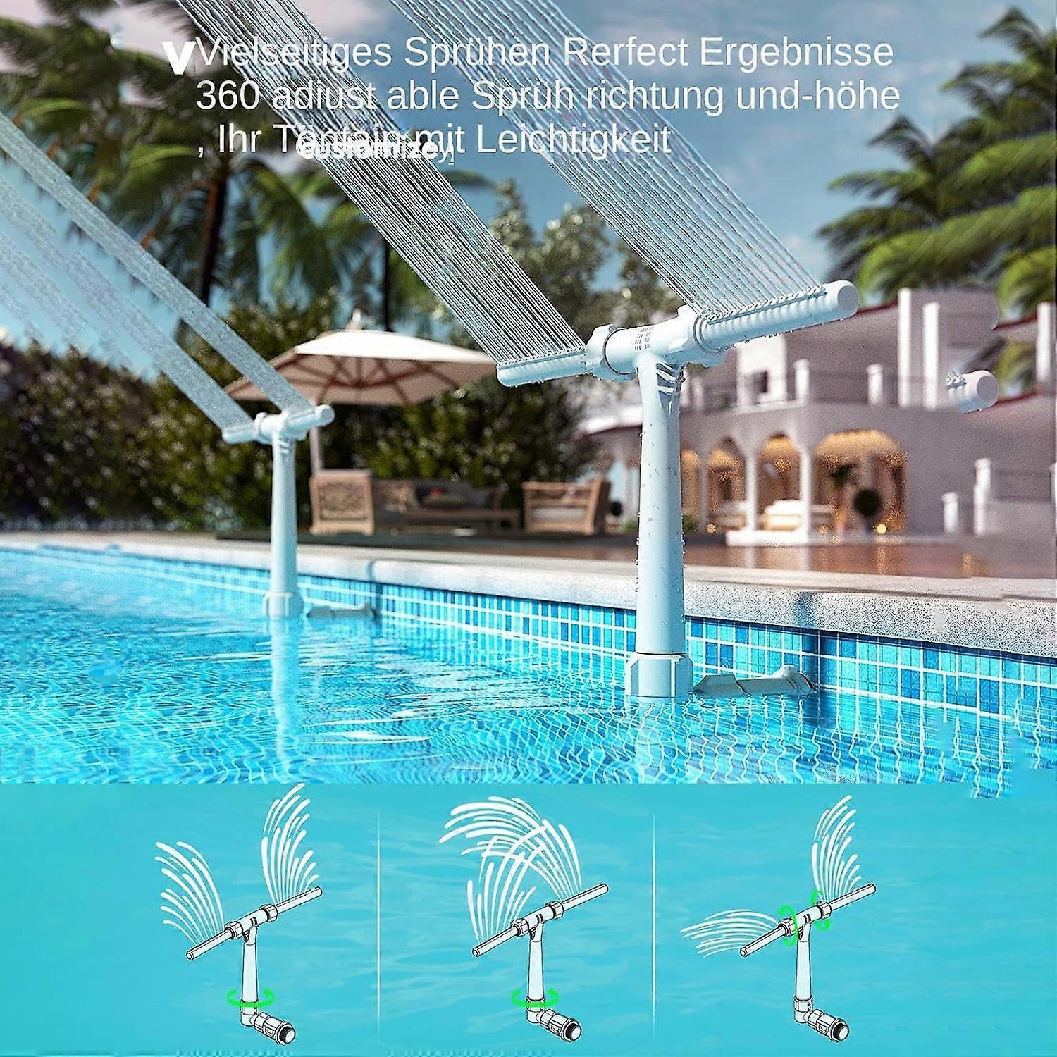 Pool Waterfall Fountain Economical And Efficient Double Spray Pool ...