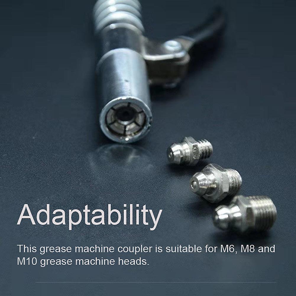 Heavy-duty quick release grease machine coupler grease high pressure nozzle locking clamp grease ...