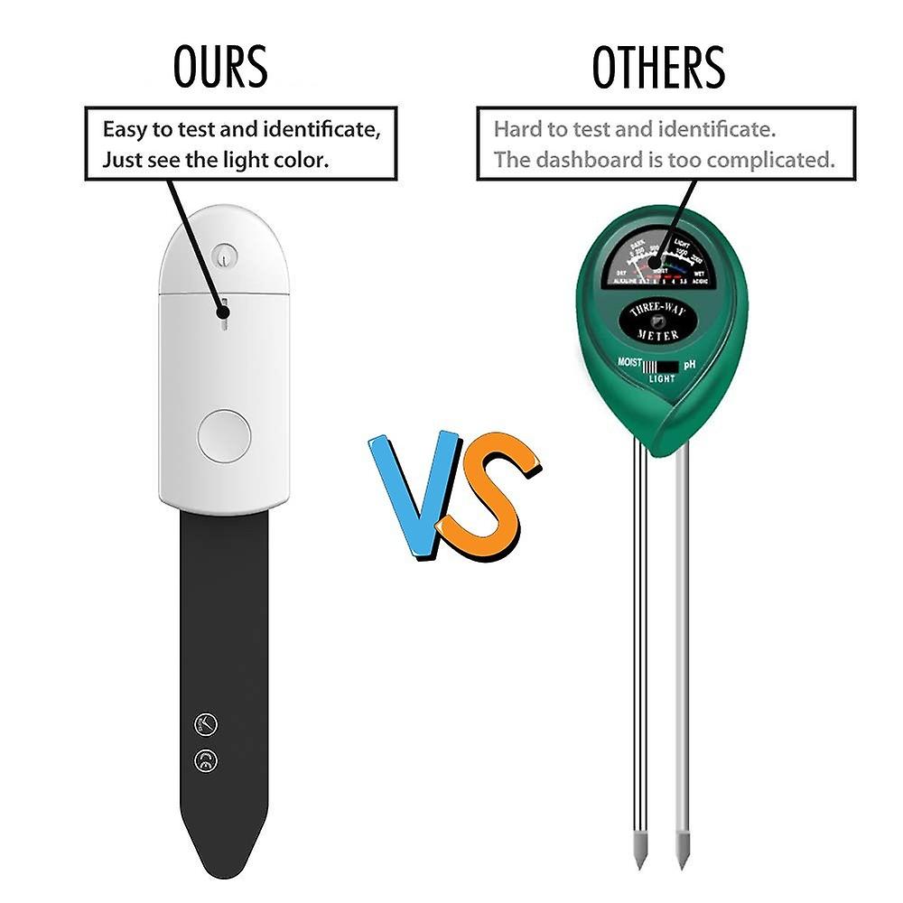 1 Piece (white) Soil Tester, Intelligent Plant Monitor Soil Tester ...